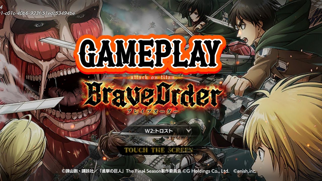 GAMEPLAY ATTACK ON TITAN BRAVE ORDER - Gameplay Walkthrough - YouTube