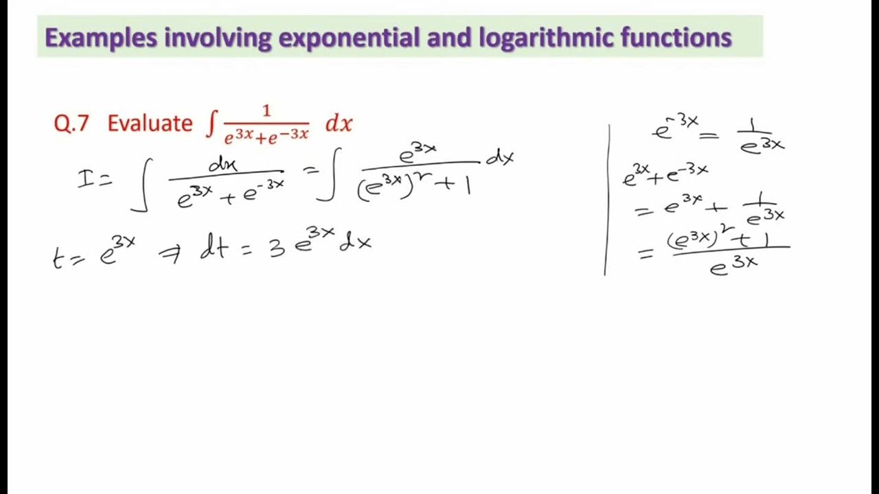 can you solve integration of 1/(exp(3x)+exp(-3x)) ? No worries check ...