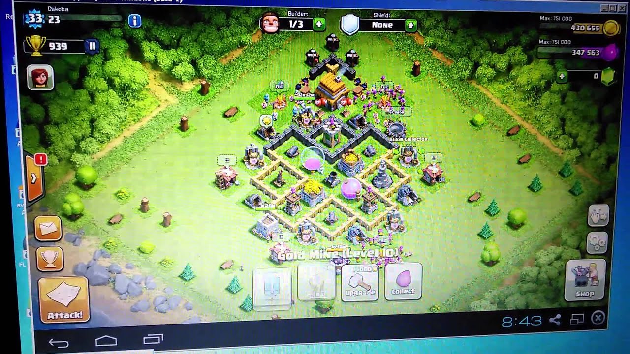 Clash of Clans Permanent Shield Auto Harvest - YouTube