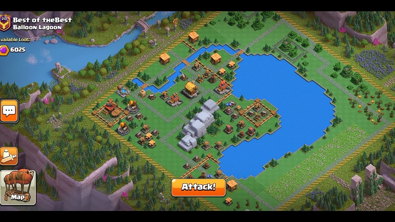Baloon lagoon Lvl 2 in 2 Attack | Clash of clans - YouTube