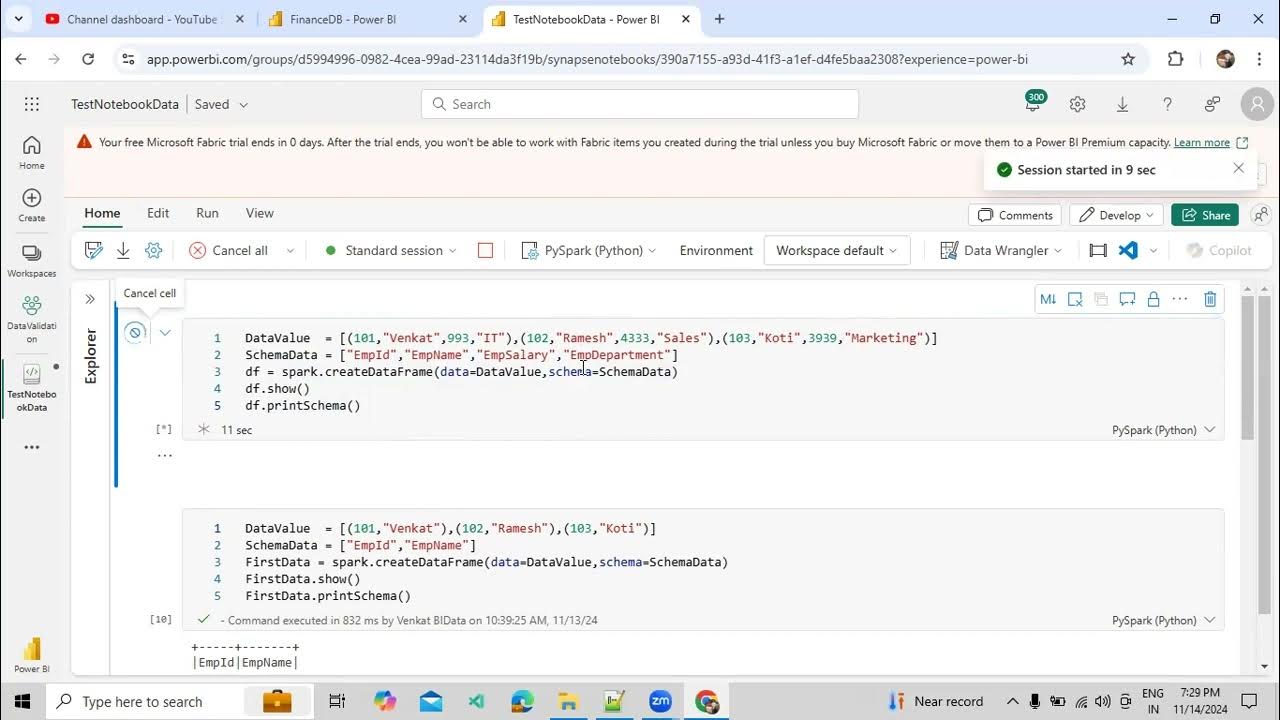 Basic Overview on UnionByName Function using Microsoft Fabric in Telugu - YouTube