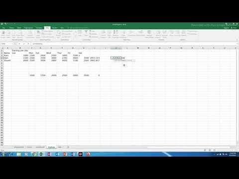 Average formula in excel - Average and AverageA and what is the difference between them - YouTube