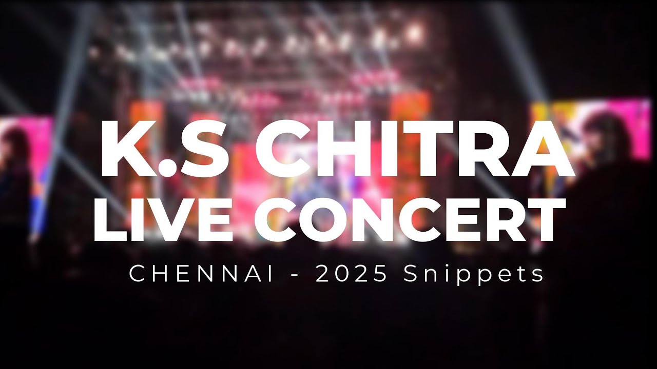 KS Chitra Live Concert Chennai @ymca | Feb8th 2025 |Timeless – Melodies ...