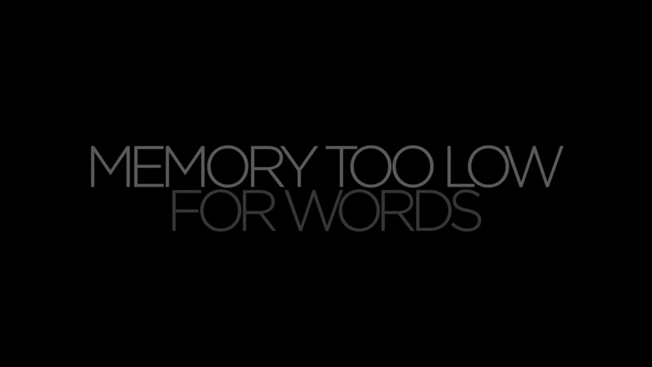 Memory Too Low For Words (Deutsche Untertitel) - YouTube