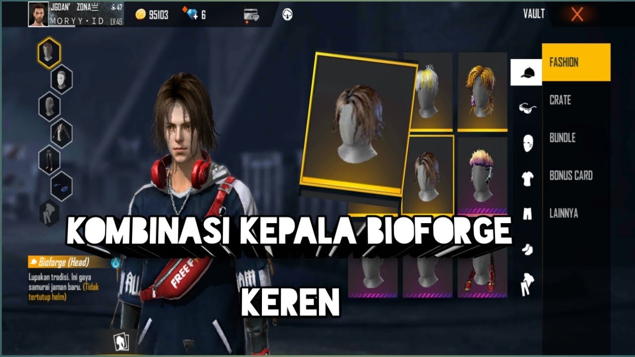 Kombinasi set ff serem dari rambut bioforge megic cube - YouTube