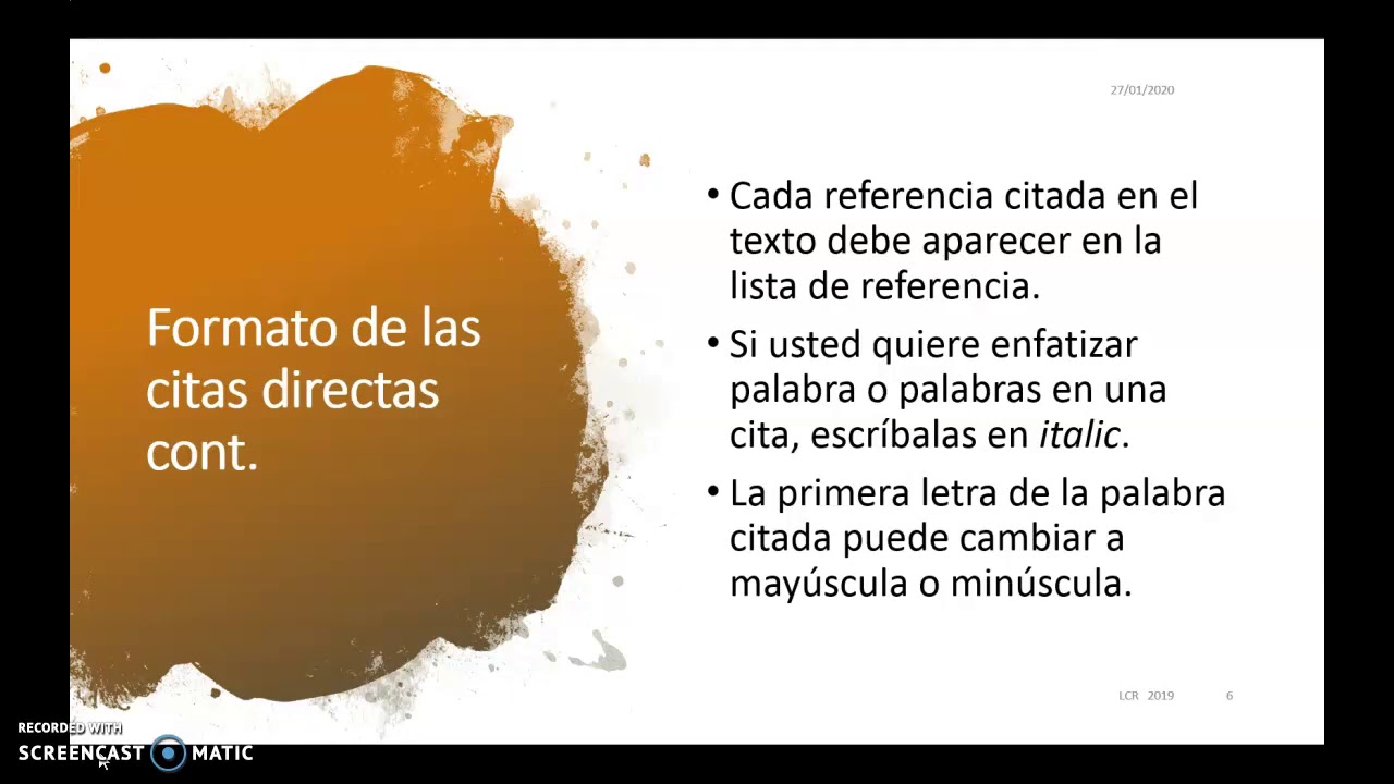 APA Cita Directa 2020 - YouTube