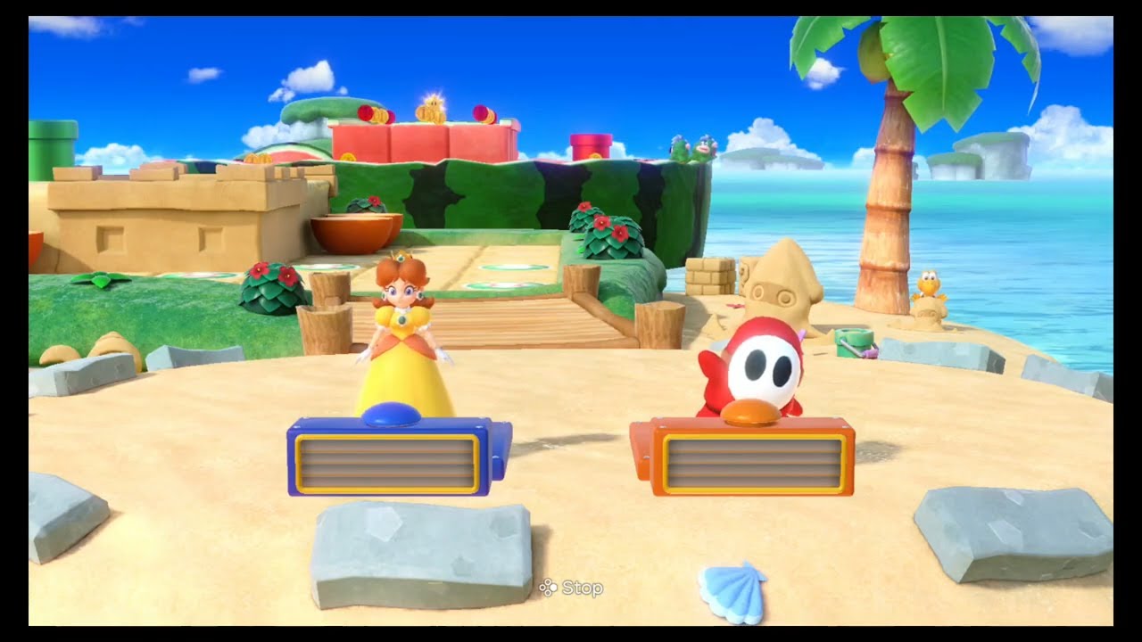 Super Mario Party Strategy clips Dueling Glove - Daisy vs Shy Guy ...