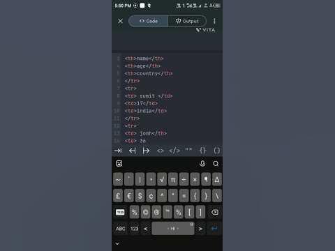 How to create beautiful HTML table ? || #html #shorts #coding - YouTube