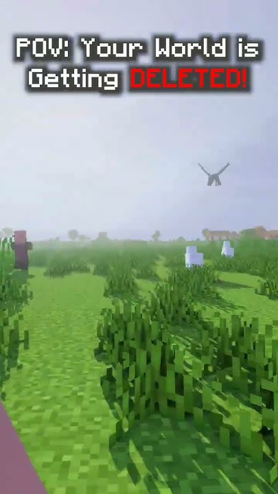 When You Delete Your Minecraft World #shorts #minecraft - YouTube