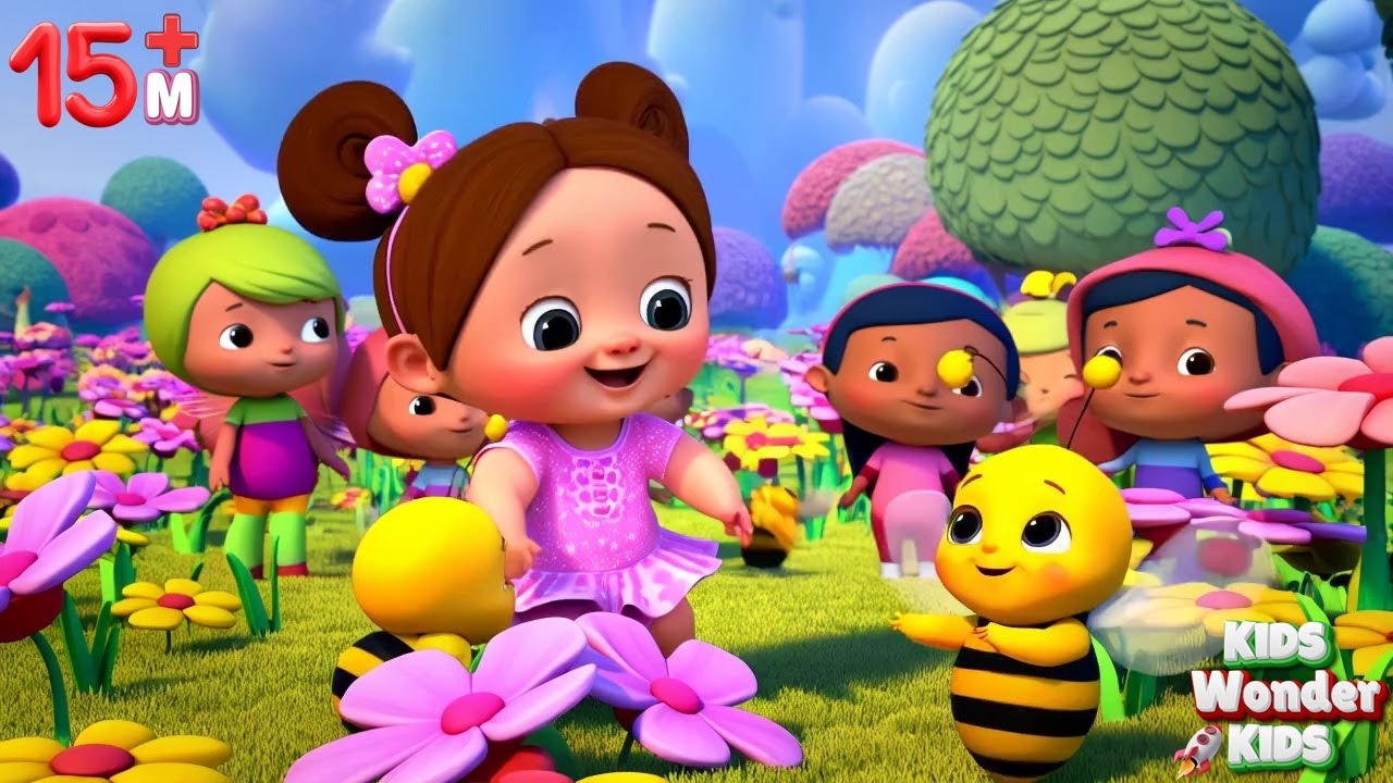 🐝🌼 The Busy Bee! Kids Song - Learn About Bees, Flowers & Honey! | Kids ...
