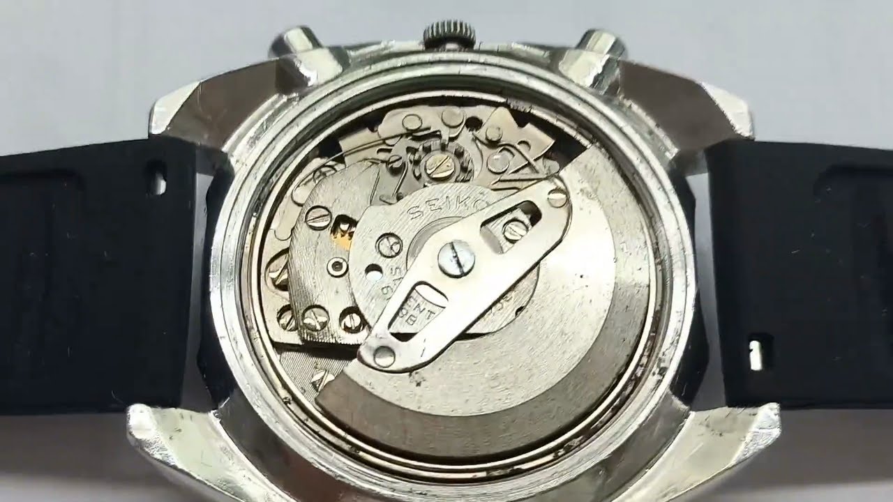 SEIKO classic chronograph 6139 movement oiling maintenance & repair ...