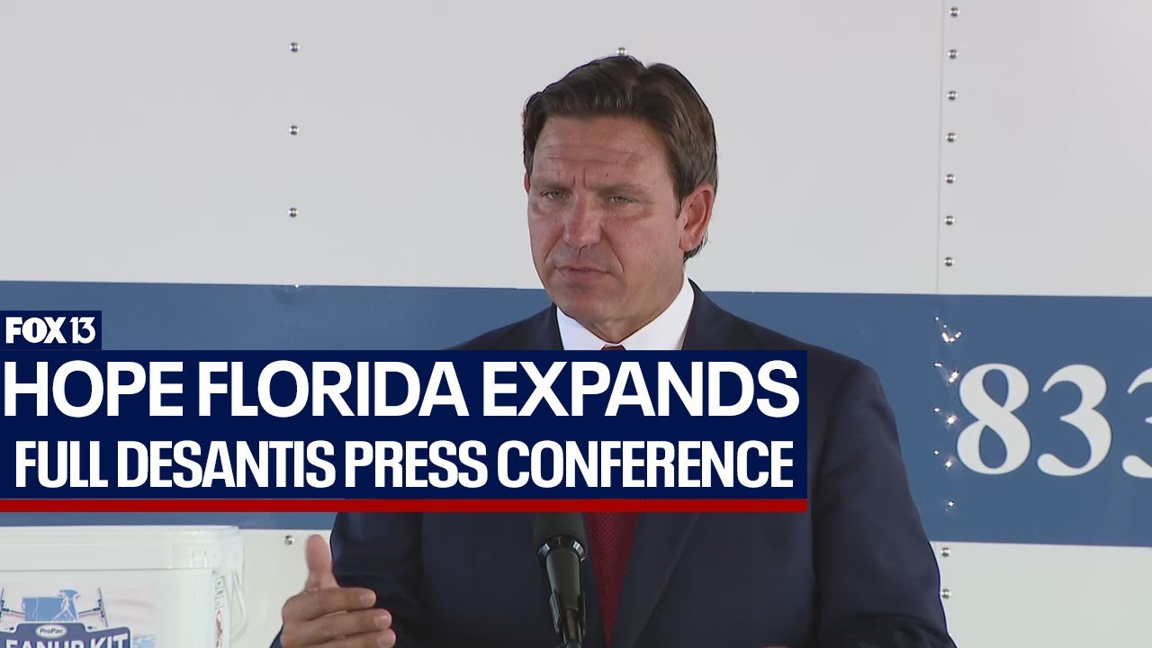 Governor DeSantis announces Hope Florida expansion - YouTube