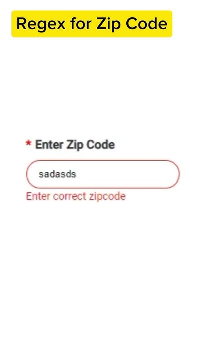 Zip or Postal Code Regex | JavaScript - YouTube