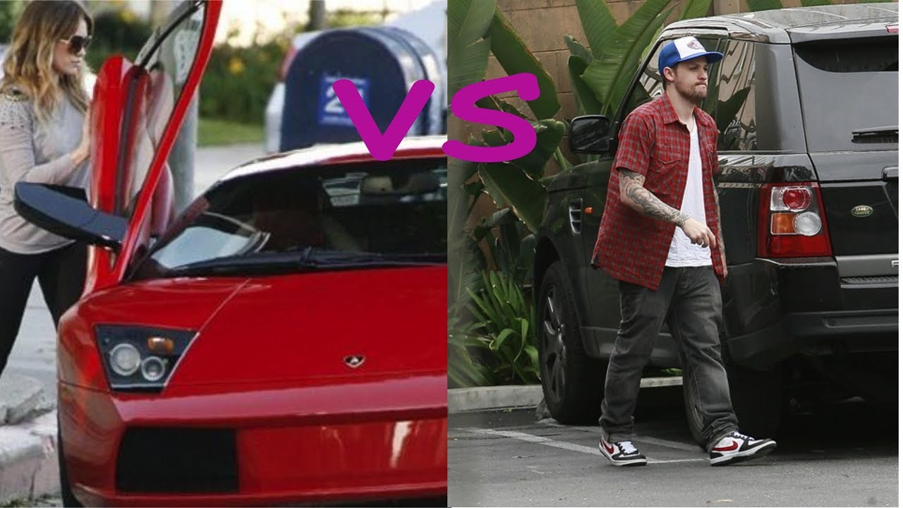 Hilary duff cars vs Joel madden cars (2018) - YouTube