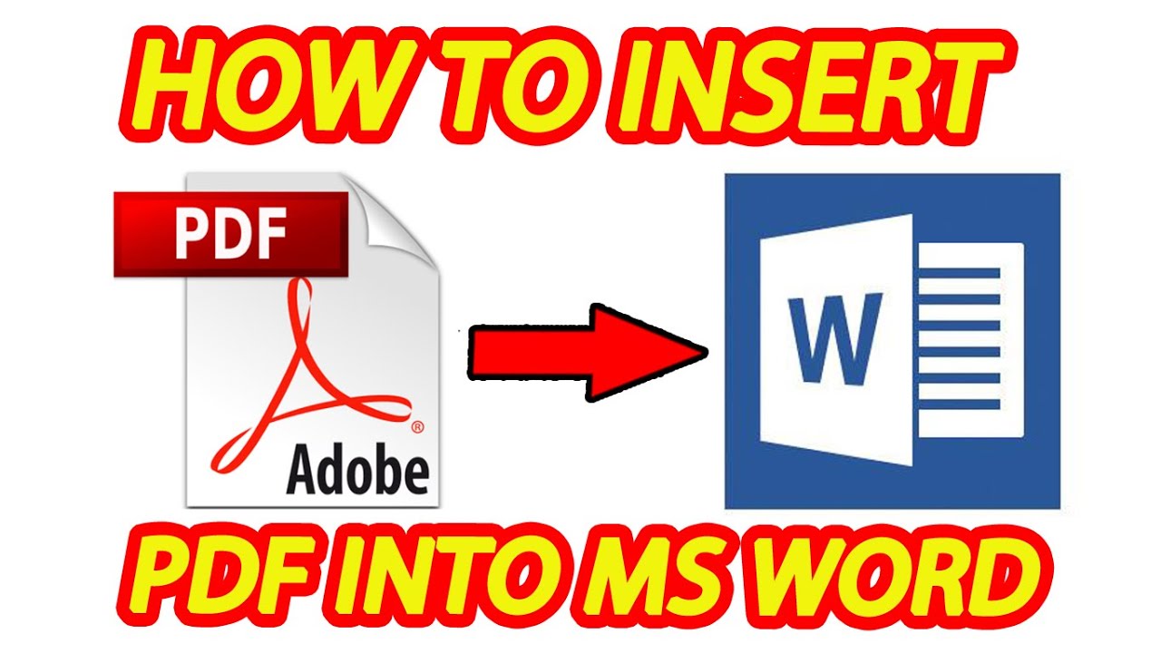 How To Insert PDF Into Microsoft Word How To Insert Adobe Acrobat PDF Into Microsoft Word How To Insert PDF Into Microsoft Word How To Insert Adobe Acrobat PDF Into Microsoft Word