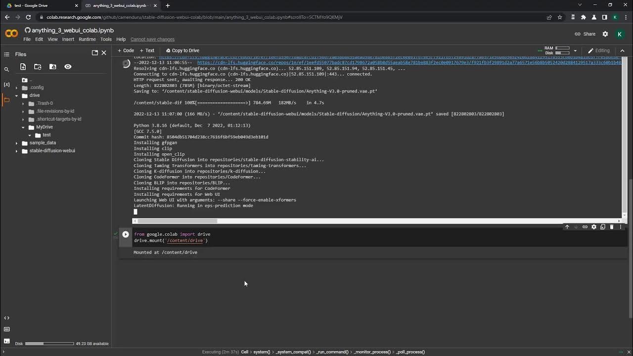 How To Use Stable Diffusion WebUI Colab With Google Drive - YouTube