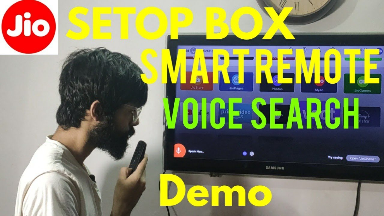 Jio Set Top Box Smart Remote ( Voice Search Feature Explained)...📱📱 ...