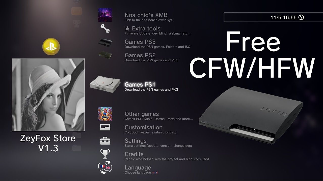 PS3 ZeyFox Store 1.3 CFW/HFW (4.84-4.91) FR/EN - YouTube