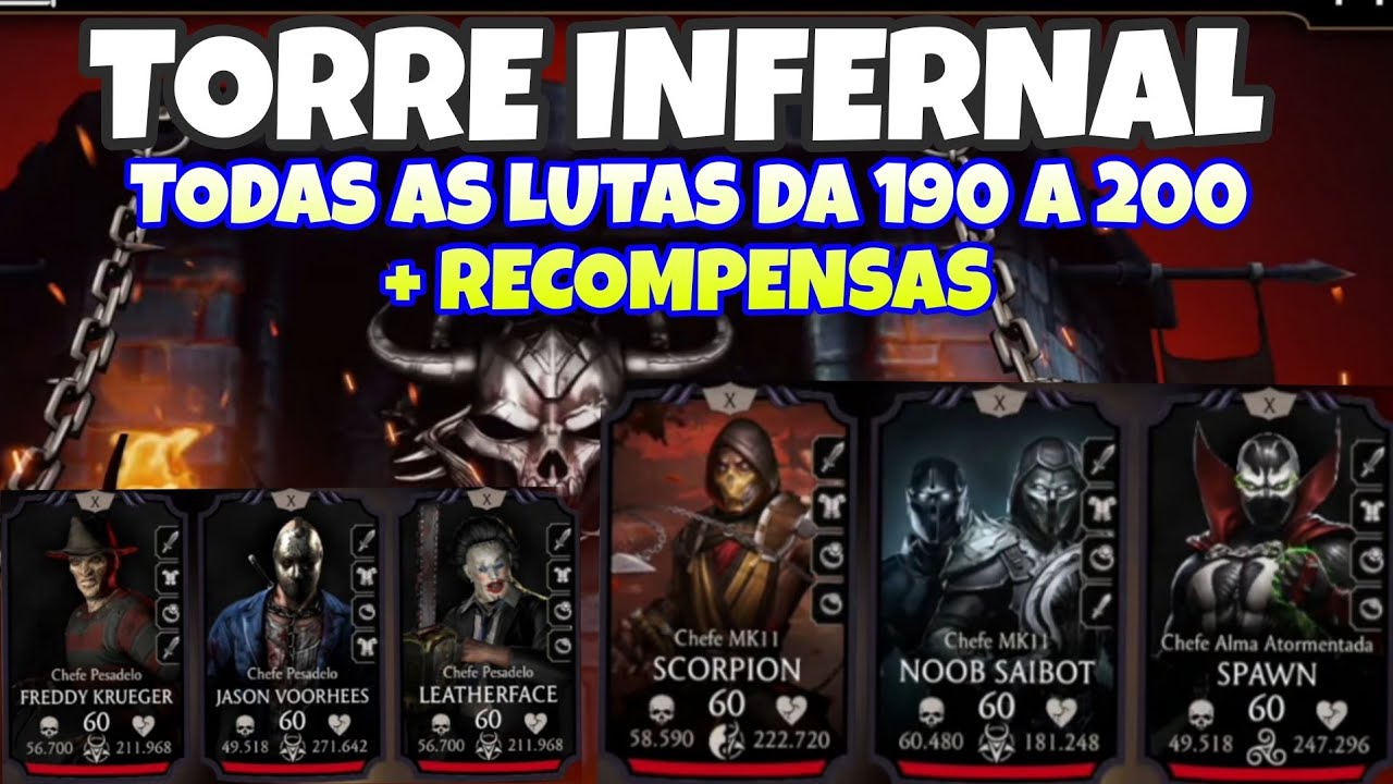Torre Infernal Finalizando e Vencendo Todas as Lutas da 190 a 200 no ...
