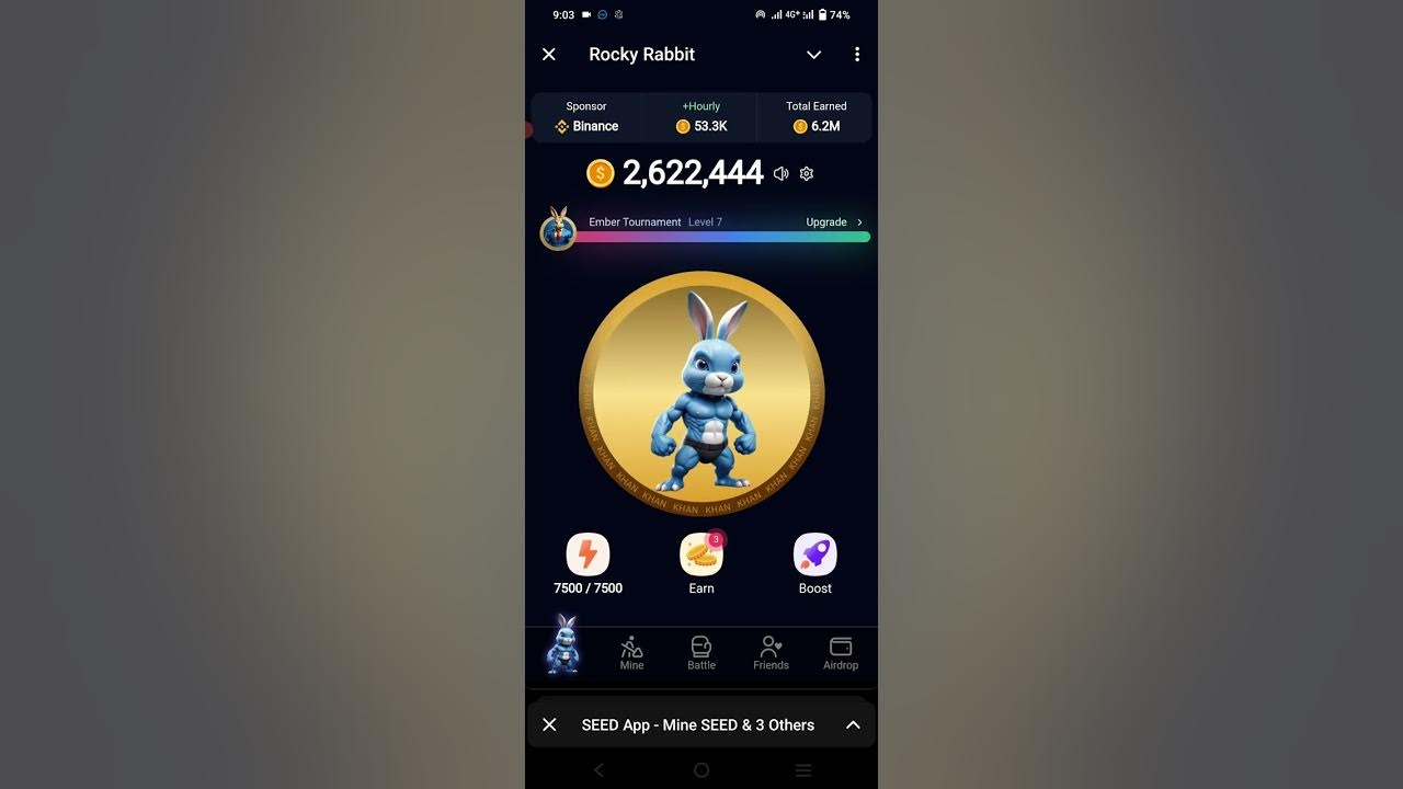 Rocky Rabbit: Best crypto Mining Rabbit Telegram Bot | Earn Money Online with telegram - YouTube