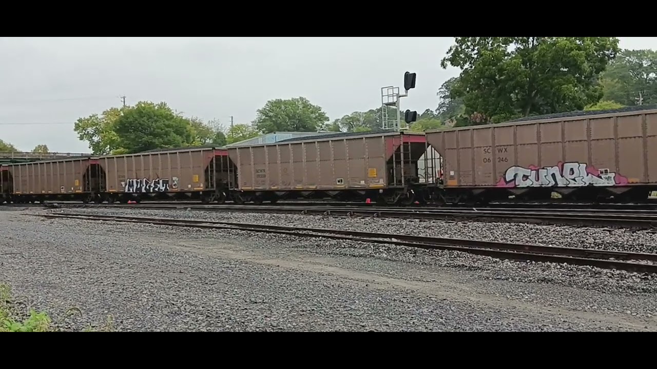 CSX C904-03 with CSX 3156 ES44AH CSX 891 ES44AC-H mid train DPU CSX 790 ...