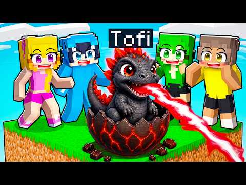 One Chunk BEBEK GODZILLA Olarak Arkadaşlarımı Trolledim - Minecraft