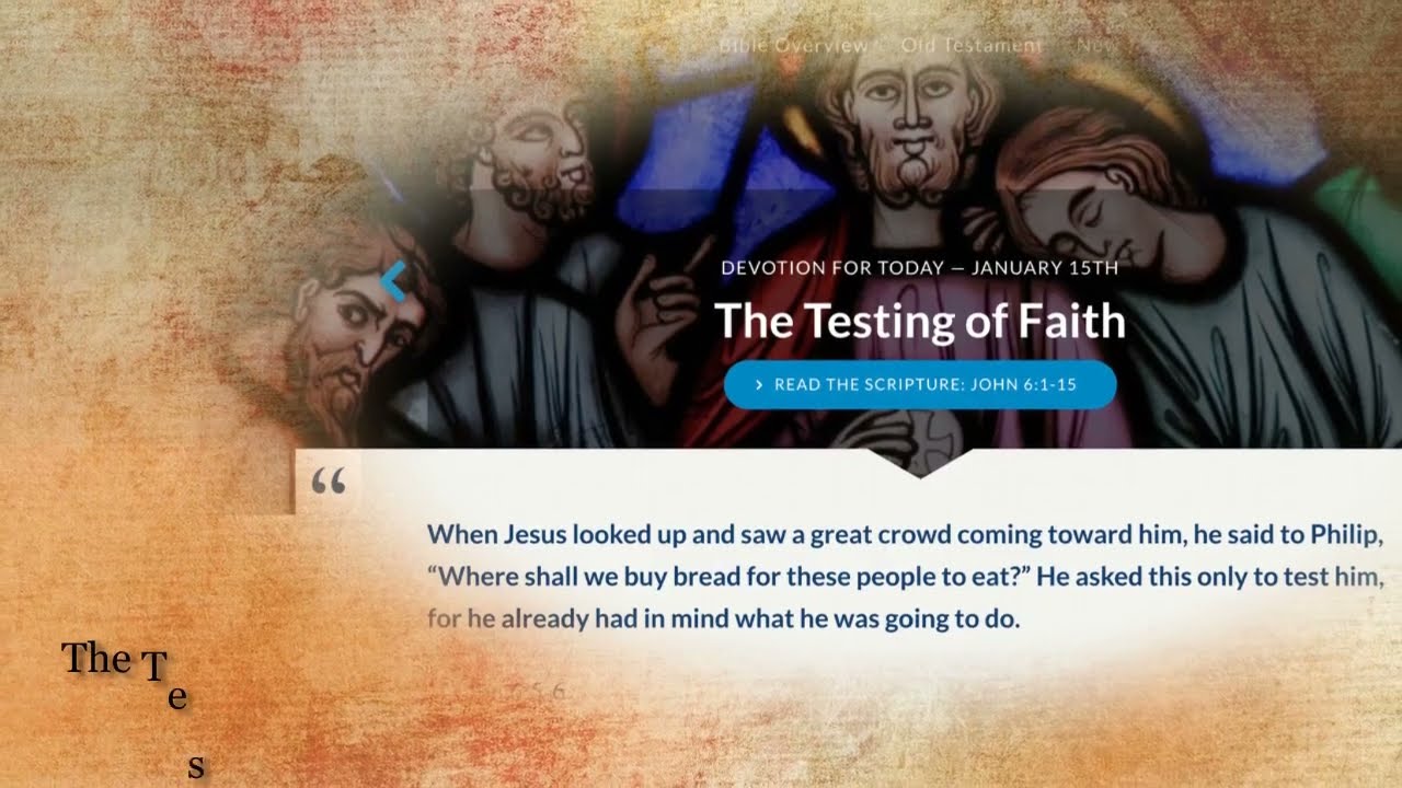 The Testing of Faith - YouTube