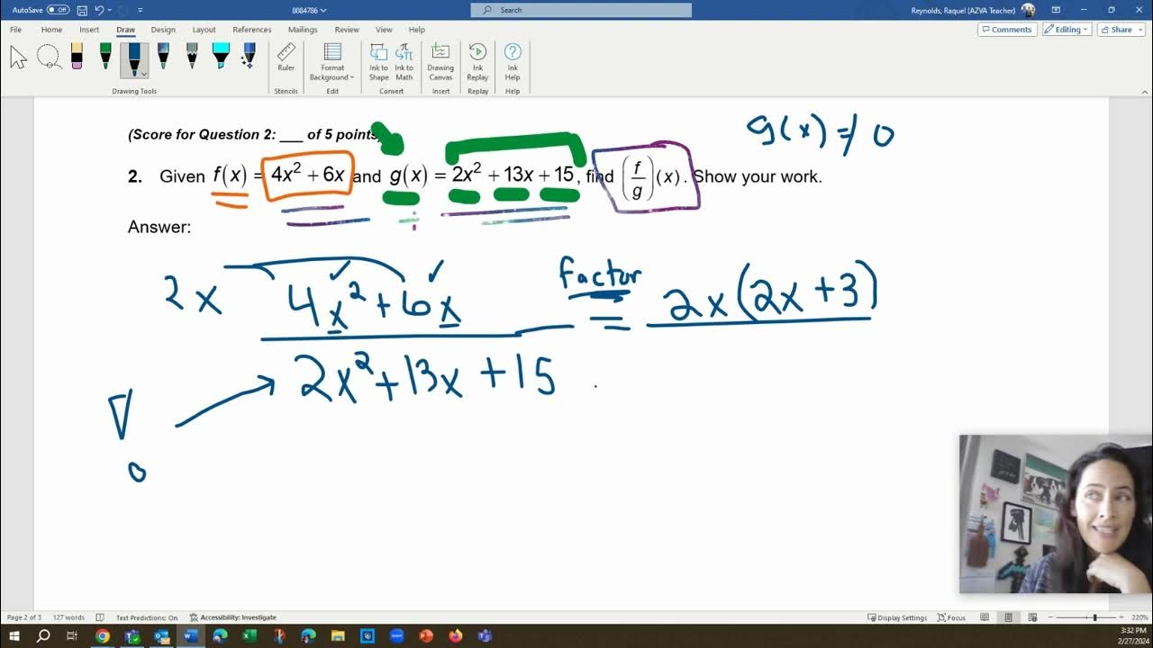 Alg2 SemB Unit 3 TGA - YouTube