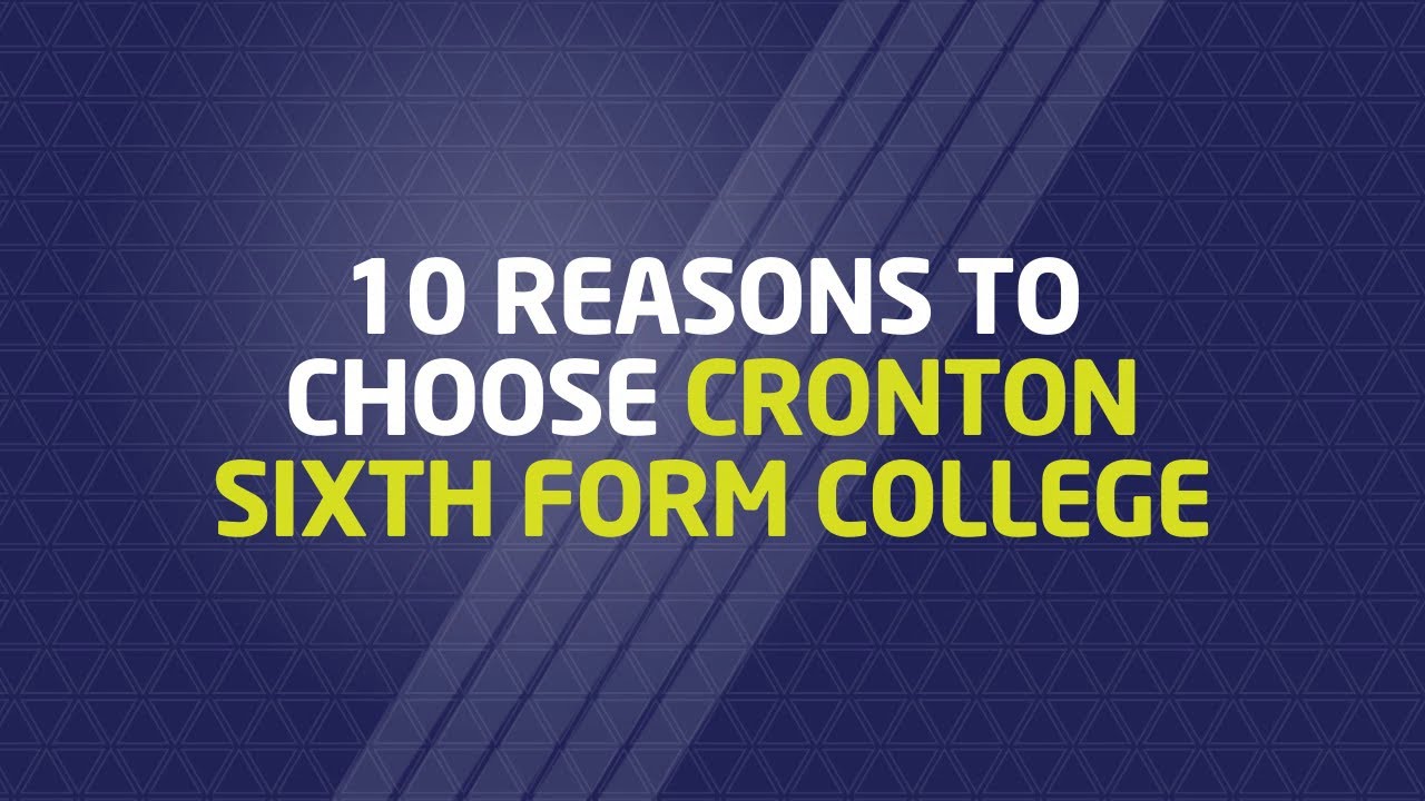 10 Reasons to Join Cronton Sixth Form College - YouTube