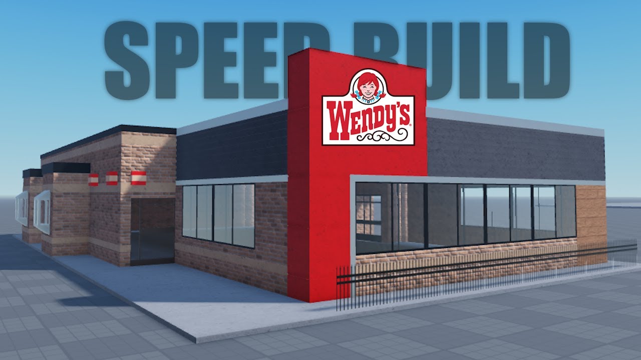 Wendys Restaurant Speed Build Roblox Youtube