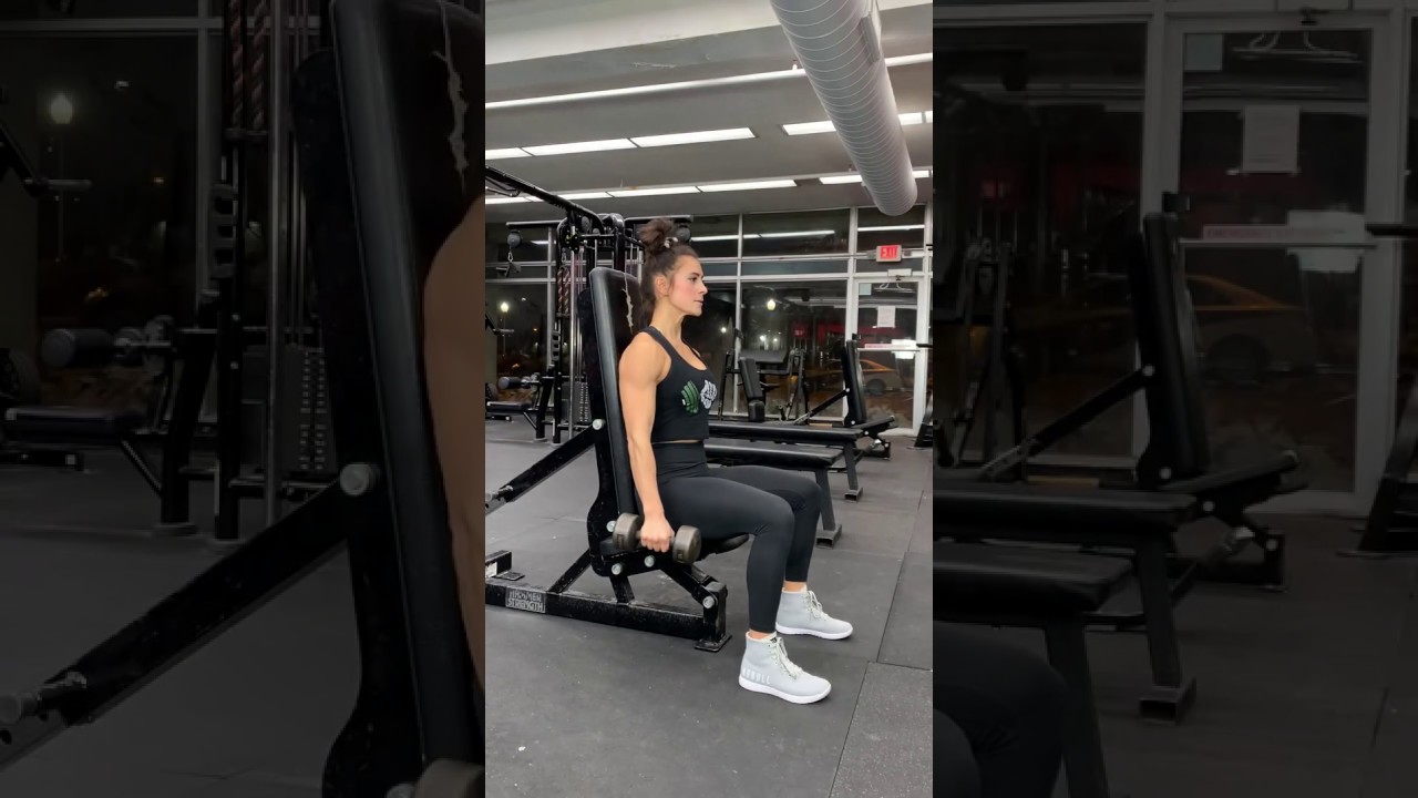 Seated Single Arm Lateral Raise - YouTube