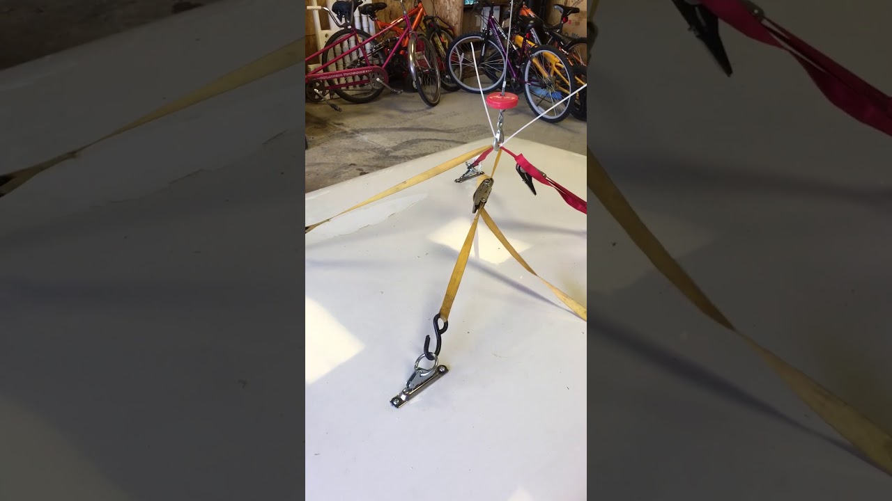 One person truck topper cap lift hoist system. - YouTube