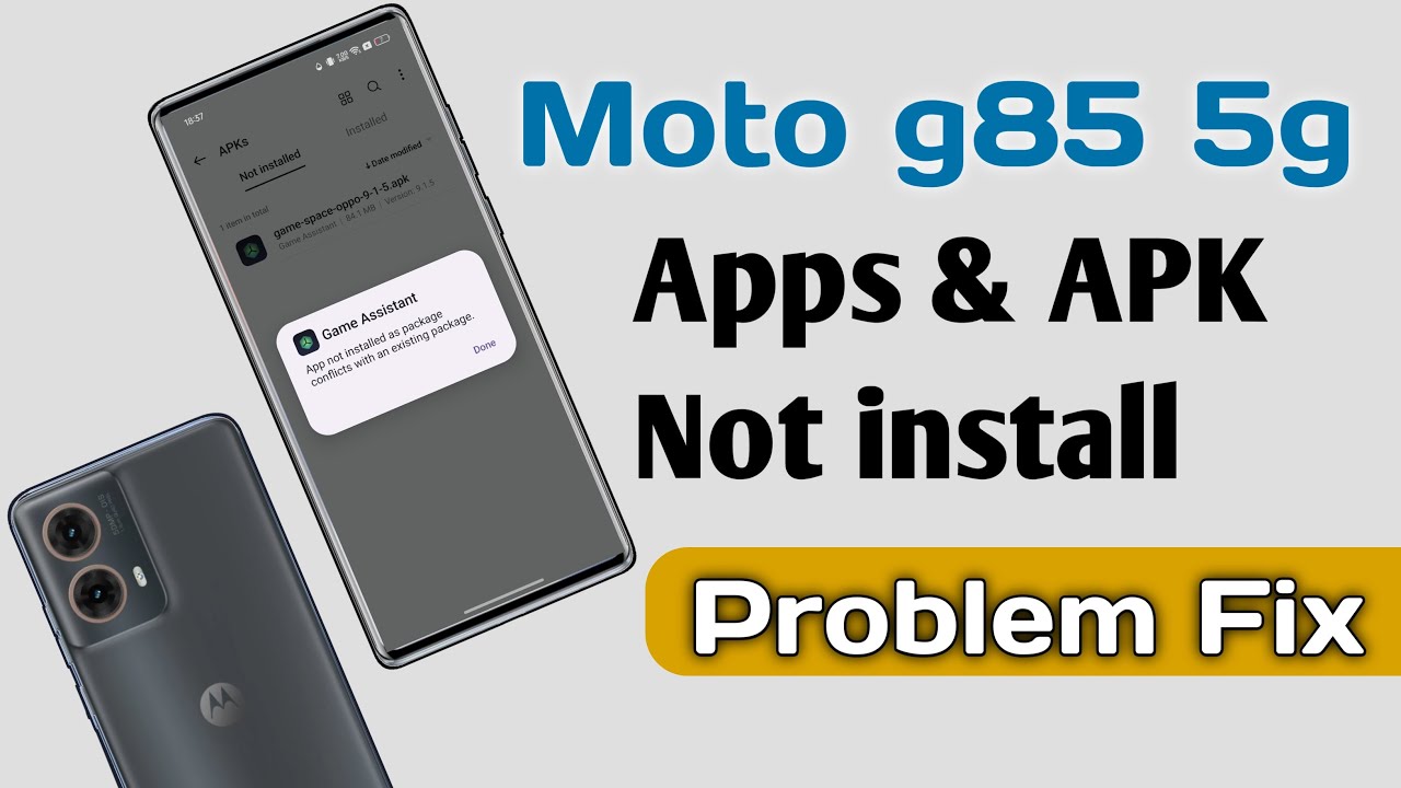 Motorola g85 5G Application APK Not Install Problem Solve - YouTube