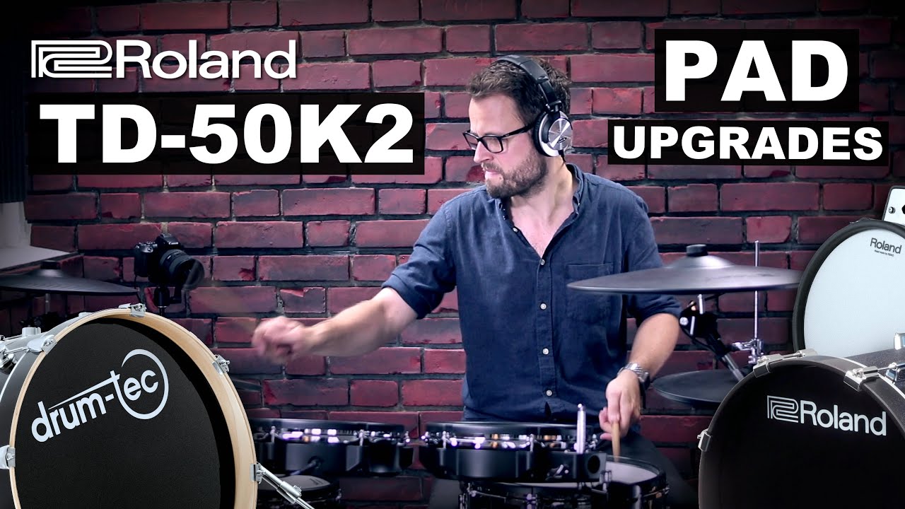 Roland TD-50K2 electronic drumkit: custom pad upgrades by drum-tec ...