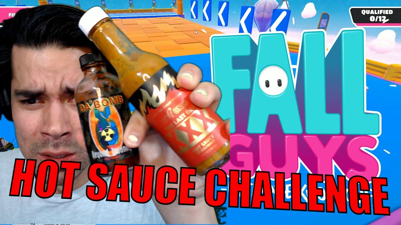 FALL GUYS HOT SAUCE CHALLENGE!! [Fall Guys] [#8] - YouTube