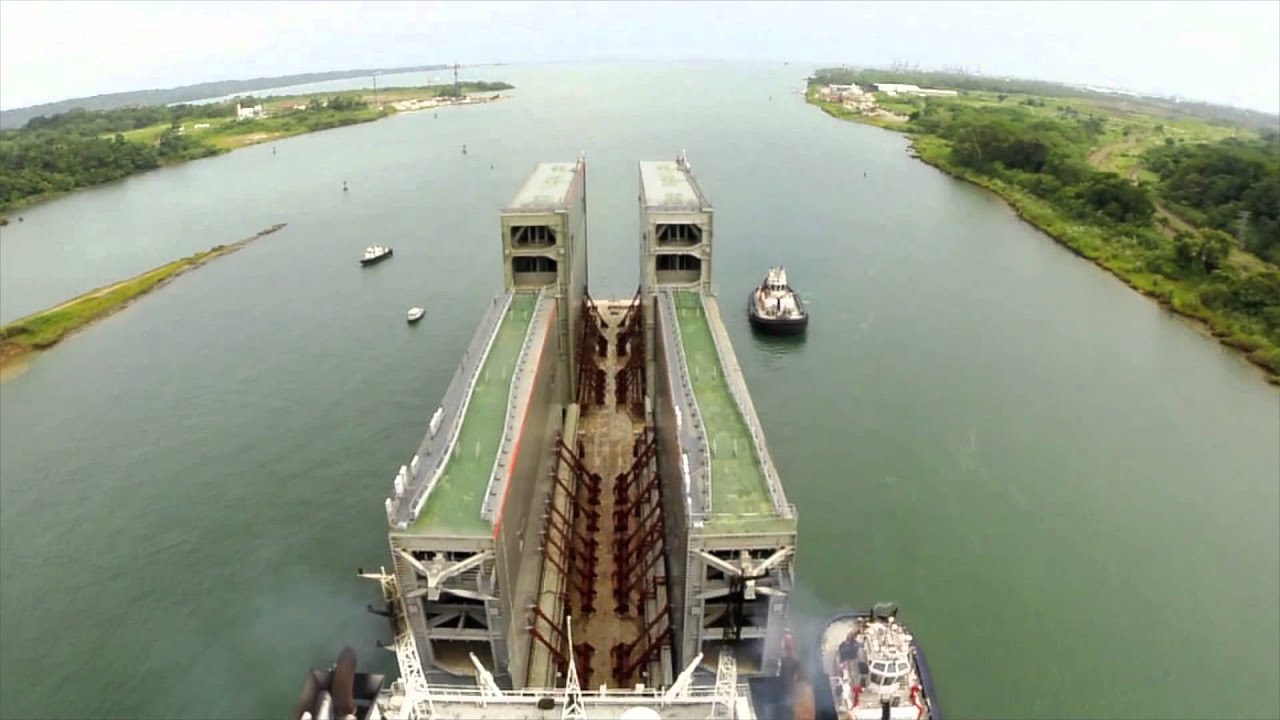 Third Shipment of Gates for Panama Canal Expansion - YouTube