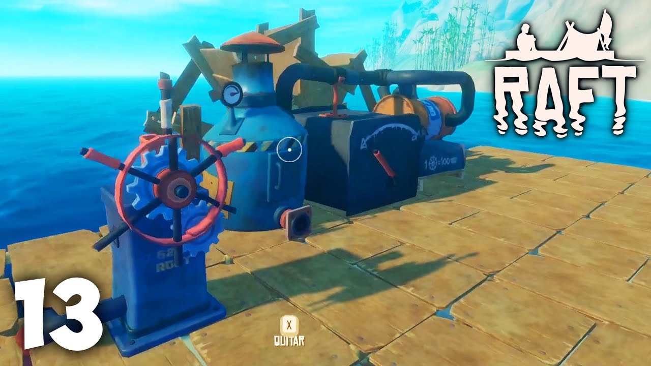 CONSTRUYO un MOTOR para mi BALSA | RAFT The First Chapter - YouTube