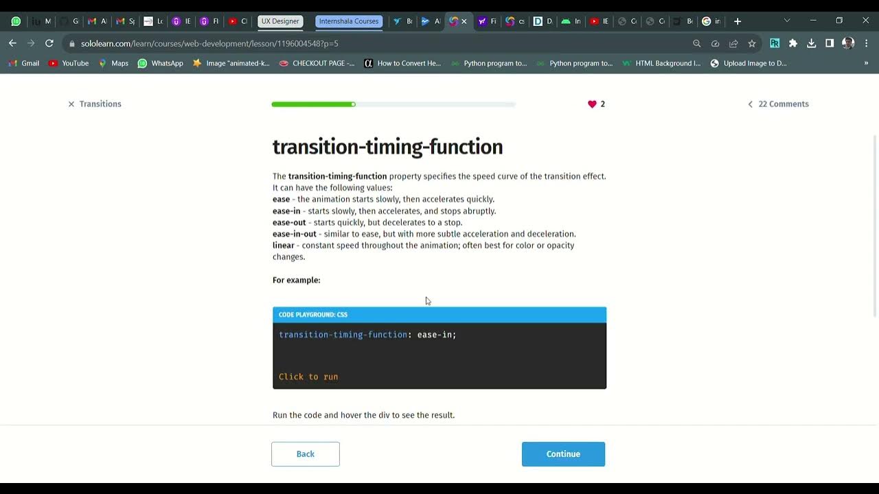 59 Transitions | Web Development | Sololearn Answers - YouTube