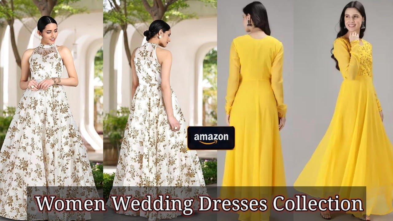 Women Wedding Dress New Pattern | Buy Amazon | Amazon Dress Haul ...
