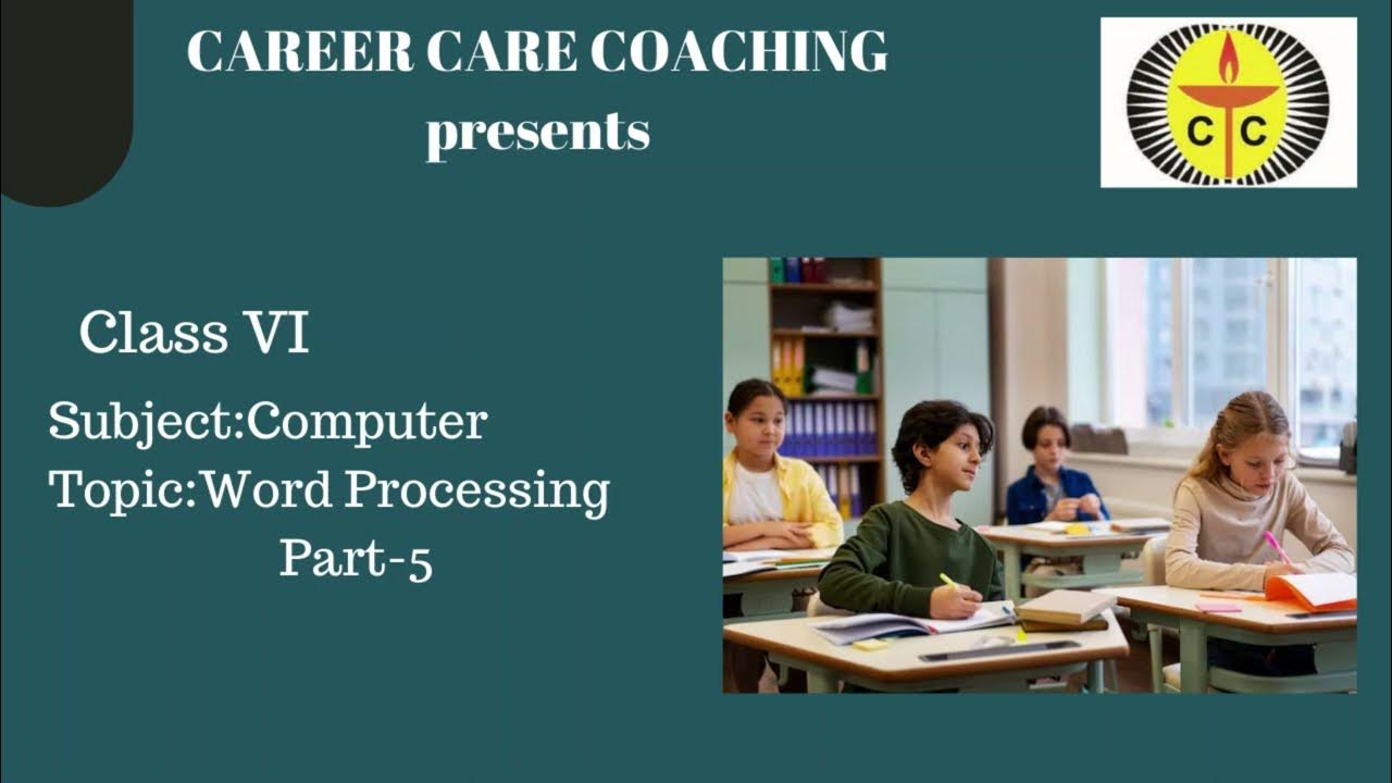 Class VI-Word Processor-Mail Merge - YouTube