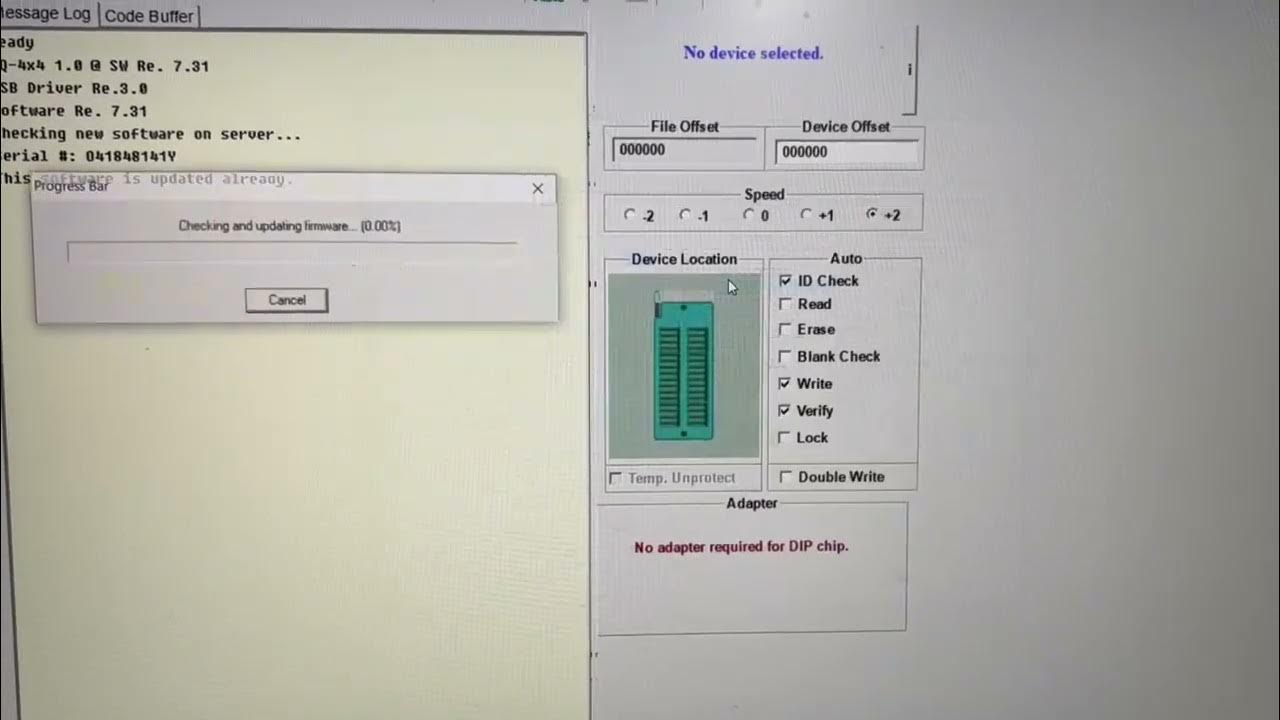 Program AT28c256 on GQ-4x4 Universal EPROM programmer - YouTube