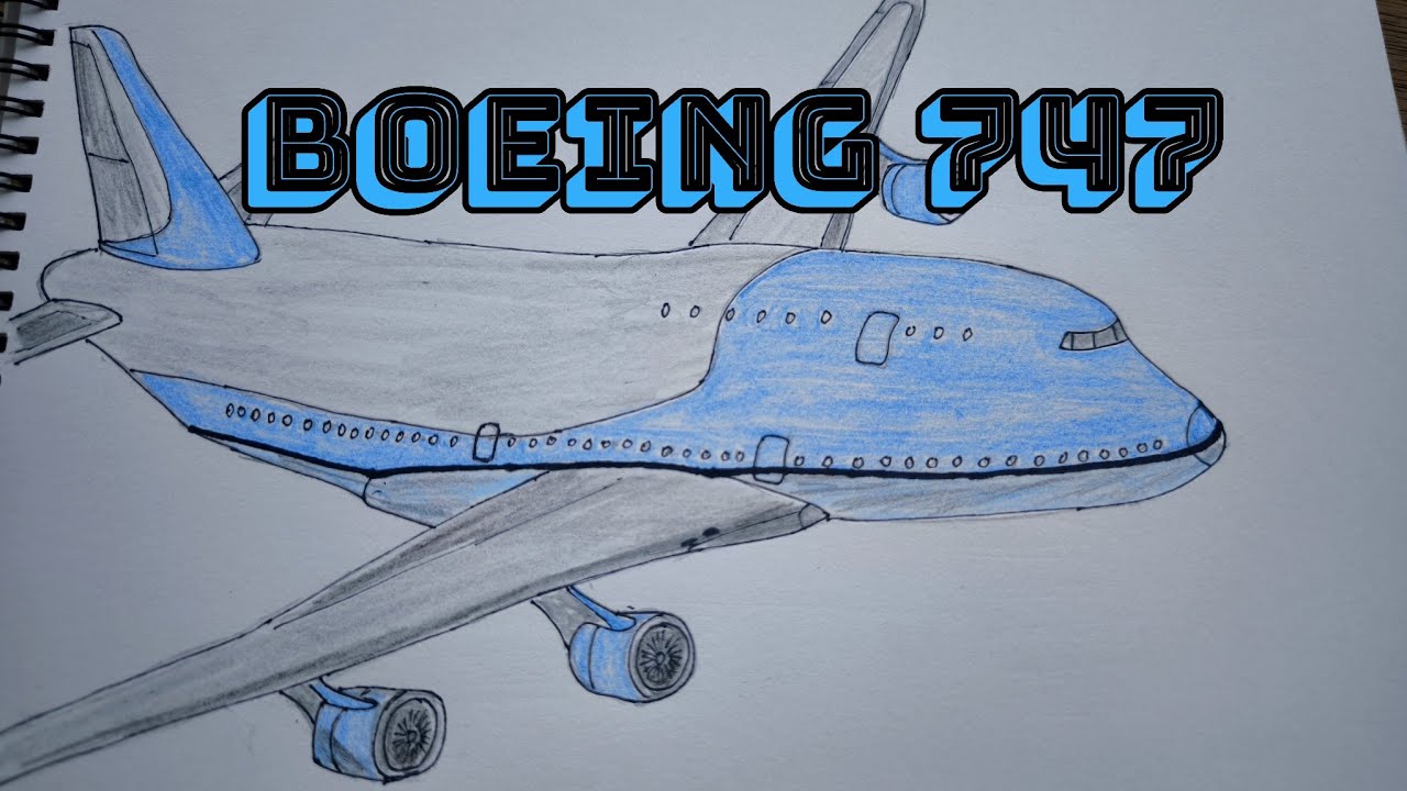 How to Draw | Boeing 747 - YouTube