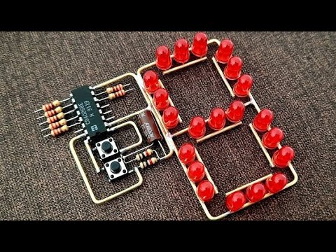 How to make seven segments display. | IC 4026 | - YouTube