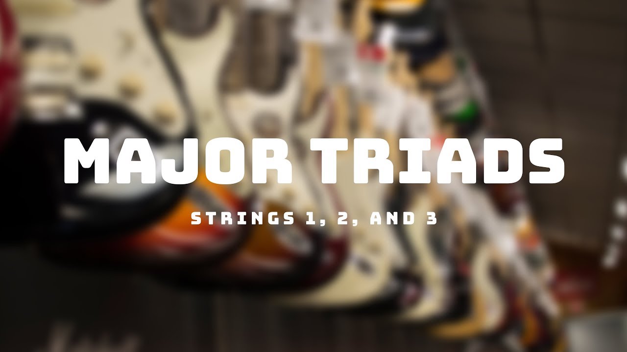 Unlock Major Scale Triads on Guitar: 2-String Shapes Revealed ...