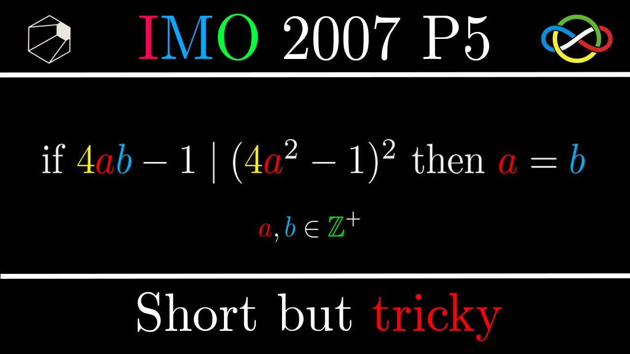 A short and tricky number theory problem | IMO 2007 P5 - YouTube