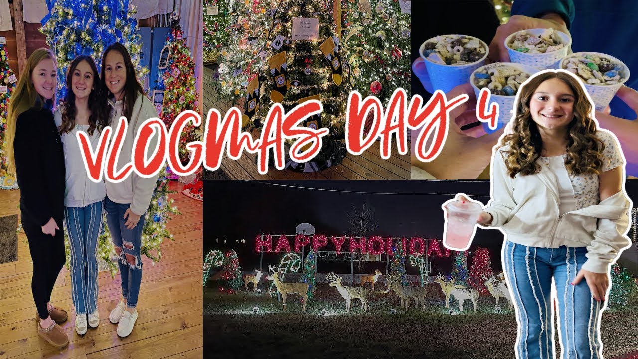 VLOGMAS DAY 4 | Celebration of Trees, Drive Thru Christmas Lights - YouTube