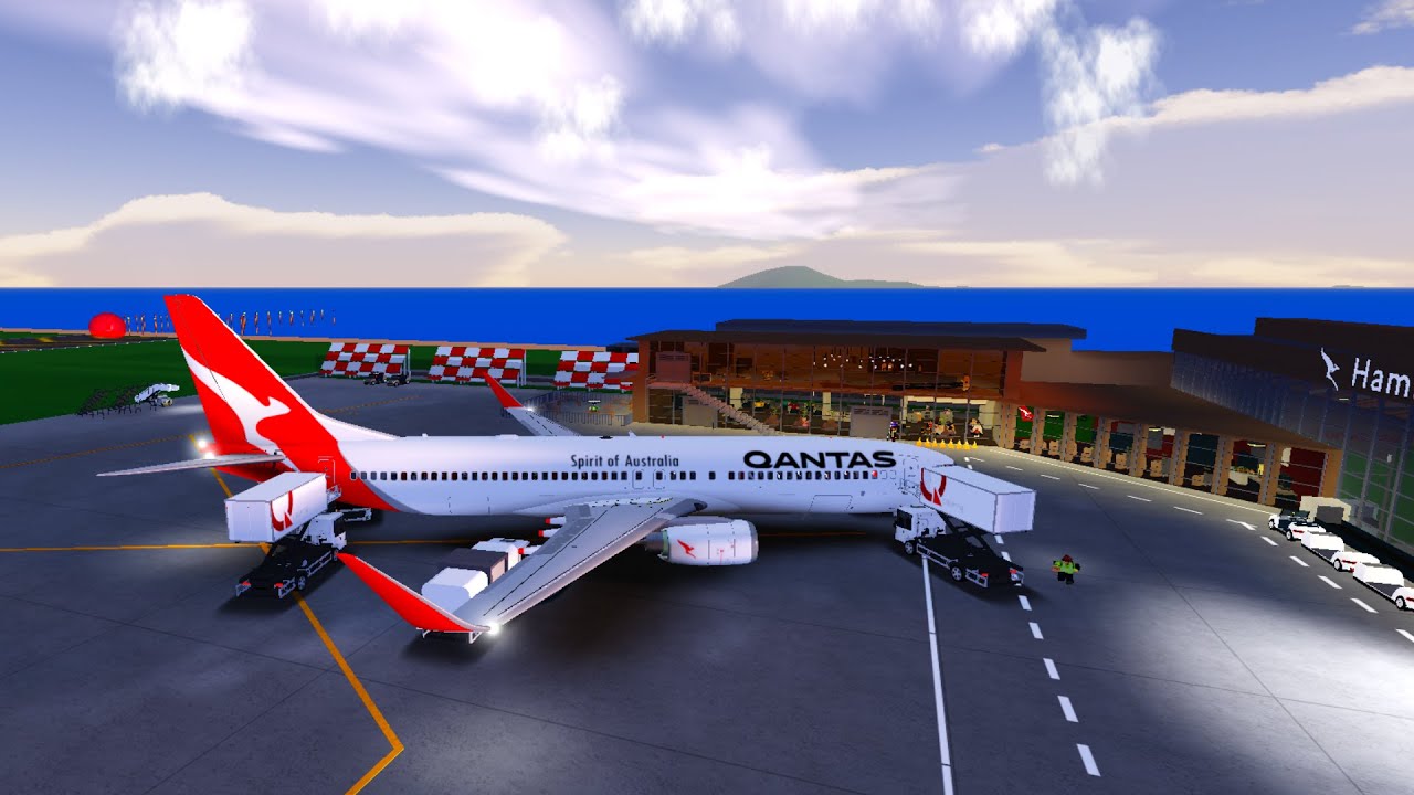 Amazing Qantas Flight [Economy] B737 at Hamilton | Roblox - YouTube