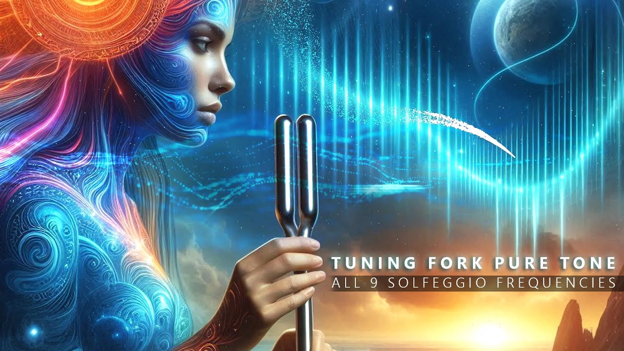 11 Hours Powerful & Calm Tuning Forks Frequency | Tuning Fork Pure Tone ...