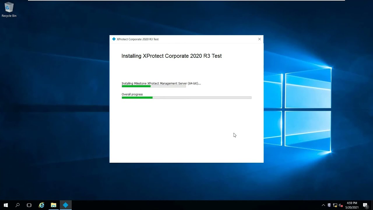 Install VMS Milestone Single server - YouTube