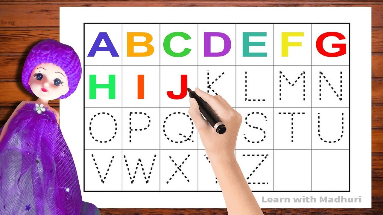 How to Write Alphabet Letters Easy For Kids and Toddlers | ABCD | Part ...
